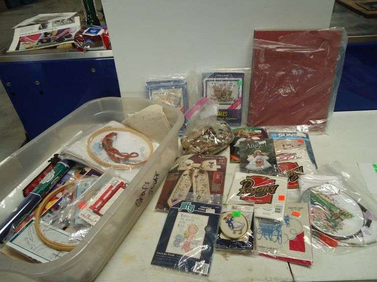 Craft lot, lots of new needle work kits etc. - Texas Online Auction House