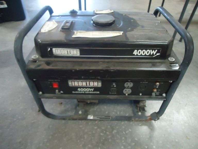 Ironton 4000W Gasoline Generator. - Texas Online Auction House