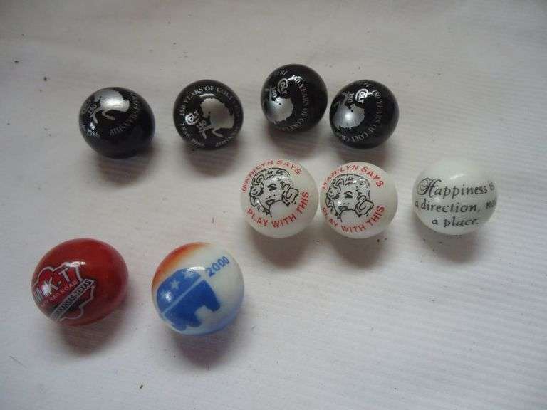 Cash only Large marbles, Colt, Marilyn, vote Republican etc. - Texas ...
