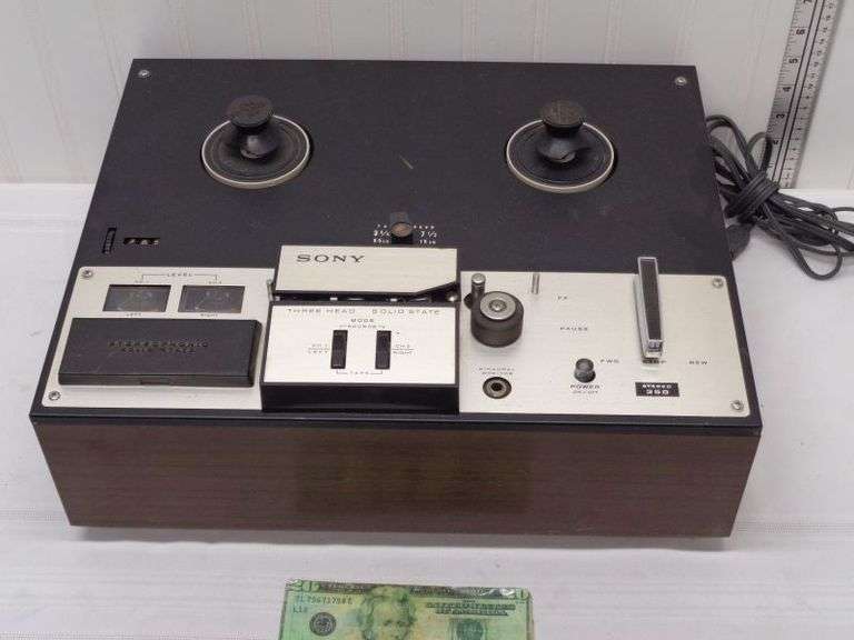 Sony TC- 350 reel tonreel tape recorder 1960's. - Texas Online Auction ...