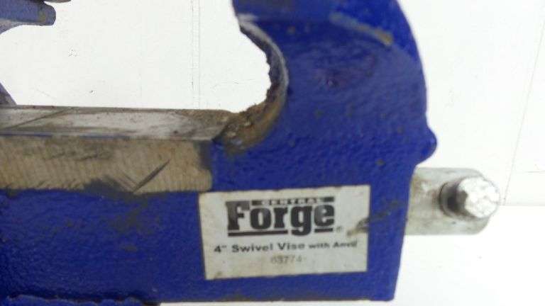 Central Forge 4" Swivel Vise w/Anvil! (2D) - Texas Online Auction House