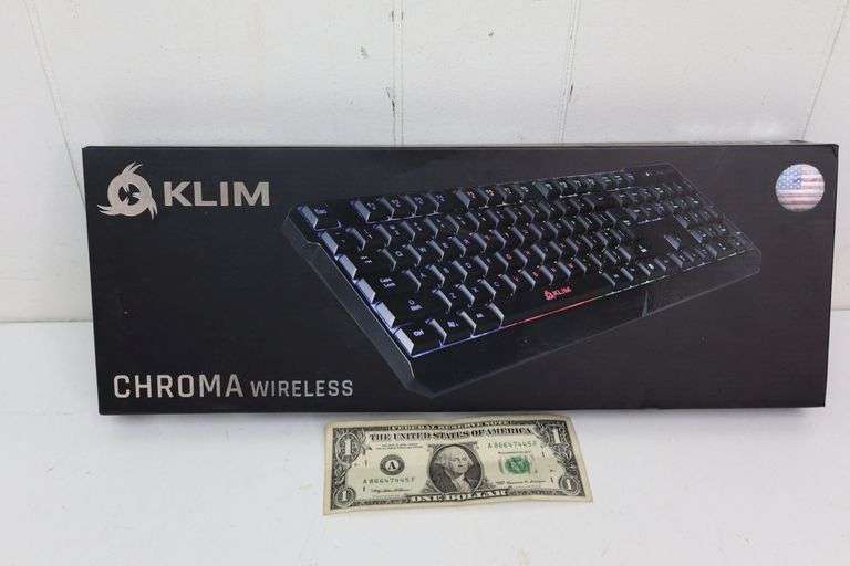 NEW KLIM Chroma Wireless Gaming Keyboard! (5C) - Texas Online Auction House