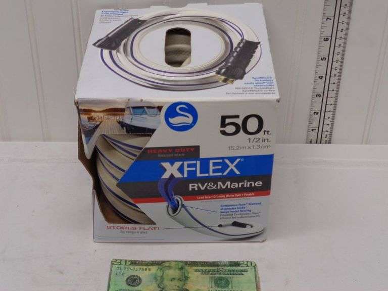 XFLEX 50 ft. 1/2" RV and Marine hose, new. - Texas Online Auction House