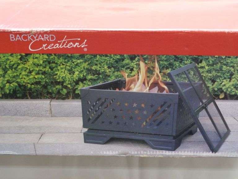 Backyard creations, fire pit, new in box. - Texas Online Auction House