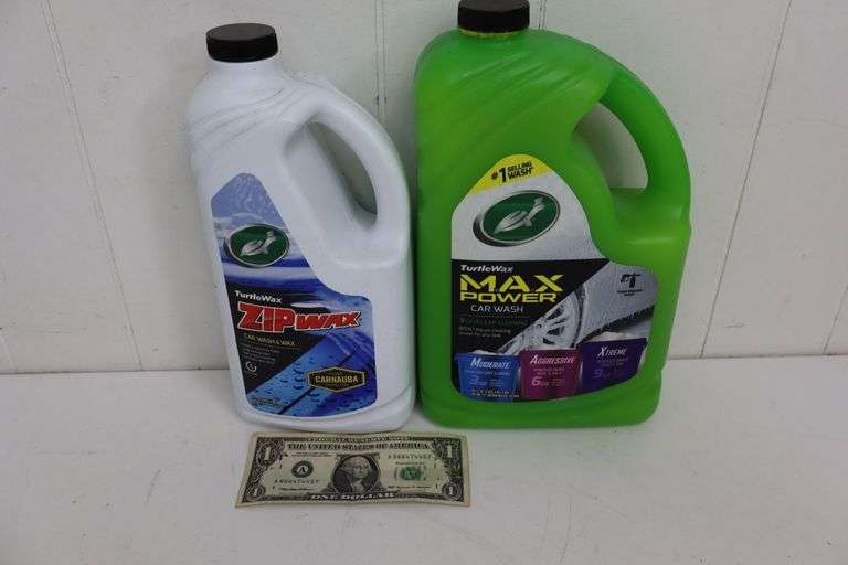 NEW Turtle Zip Wax AND Max Power Car Wash! (7C) - Texas Online Auction ...