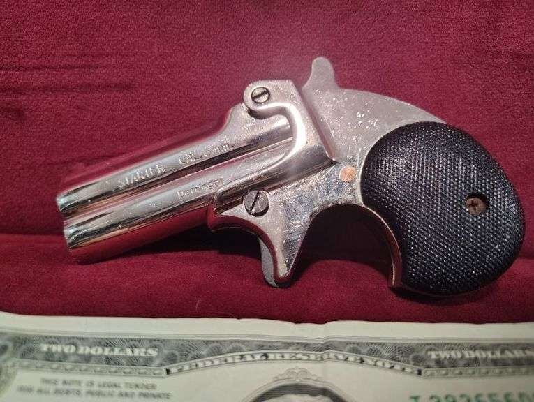 $$ Believed to be .22 Caliber Blank Firing Derringer Nickel Finish ...