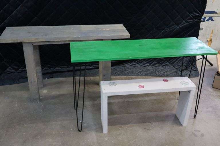 Lot of THREE Home Built Tables! (R1) - Texas Online Auction House