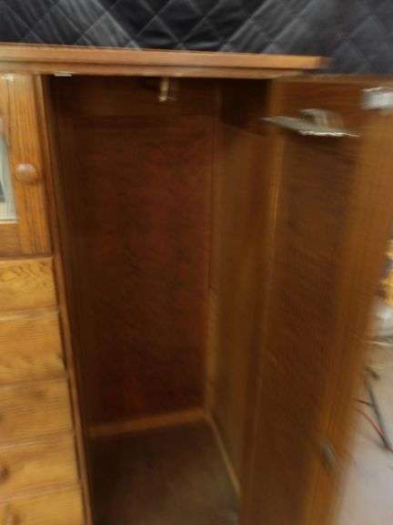 Gorgeous Antique Helmers Oak Chifferobe w/Key! 38x20x60 (RD) - Texas ...