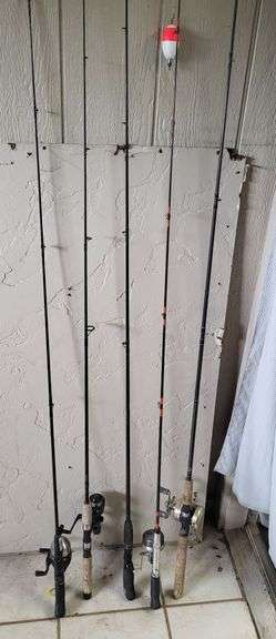 5 Fishing Rods. ~ cash only ~. ( row 5) - Texas Online Auction House