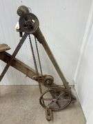 Antique Sharping Stone, Foot Pedal Action Sickle Grinder, Antique ...