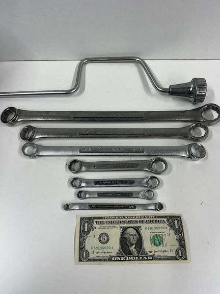 Vintage Craftsman Tools. Closed end wrench set "VV" and Manual driver ...