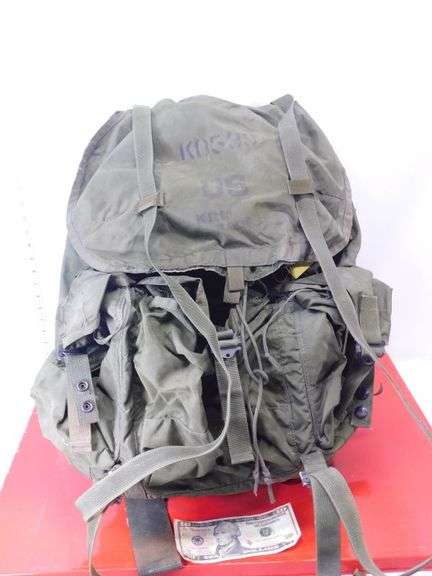 US Army Backpack w/ Frame - Texas Online Auction House