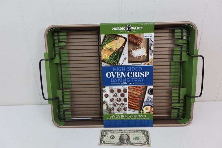 NEW NordicWare High Sided Oven Crisp Baking Tray w/Rack! (T2) - Texas ...