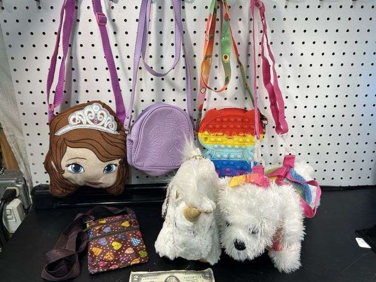 Cute Kid Purses/Carry Bags-Dog, Unicorn, Popit, Princess, Butterfly ...