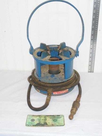 Vintage Cast Iron Propane Lead Pot Burner / Melting Pot. - Texas Online ...