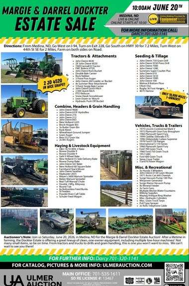 Upcoming Auctions - Ulmer Auction Service, LLC