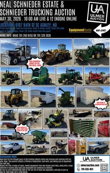 Upcoming Auctions - Ulmer Auction Service, LLC
