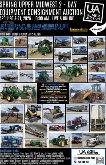 April Consignment Combined Days 4.20 & 4.21 - Ulmer Auction Service, LLC