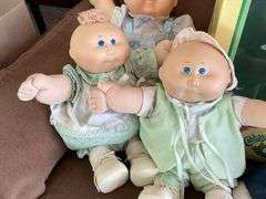 5 Cabbage Patch Dolls & Empty Box - United Edge Real Estate & Auction