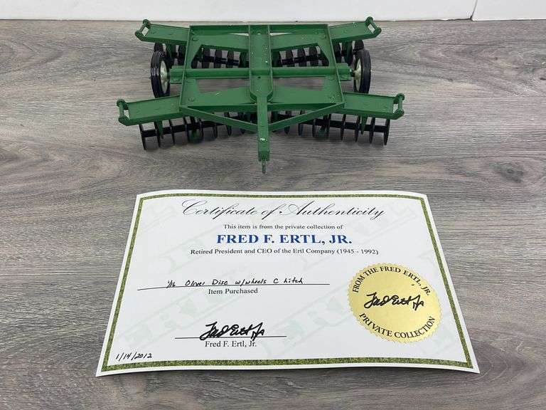Oliver C Hitch Disc, Fred Ertl Jr. Private Collection - United Edge ...