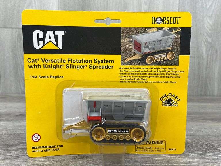 Cat VFS50 Versatile Flotation System W/Knight Slinger Spreader, 1/64 ...