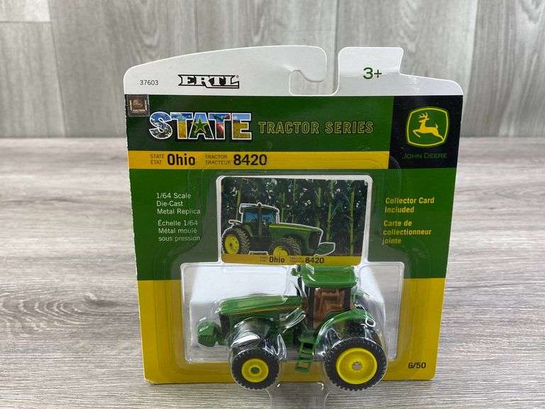 John Deere 8420 Duals, Ohio, State Tractor Series, 1/64, Ertl, Stock ...