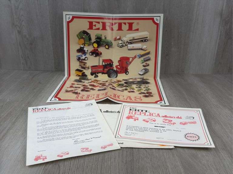 Ertl Replica Collector’s Club Certificate & Poster - United Edge Real ...