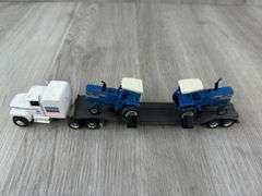 Ford LTL-9000 Tractor Trailer W/2 Ford TW-35 WF Tractors, 1/64, Ertl ...