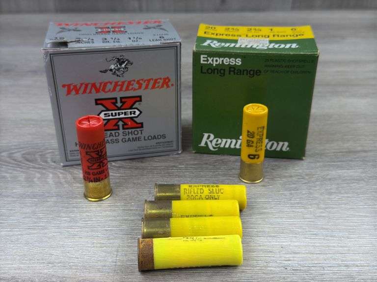 Remington 20 Gauge Express Long Range-2 3/4”, 1 Oz., 6 Shot, Qty. 17; 3 ...