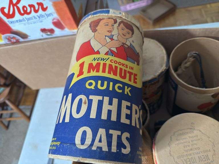 Old Oatmeal Containers-Empty & Cake Decorator Set - United Edge Real ...