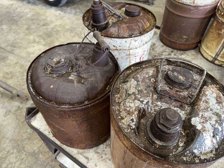 3-5 Gallon Metal Gas Cans - United Edge Real Estate & Auction