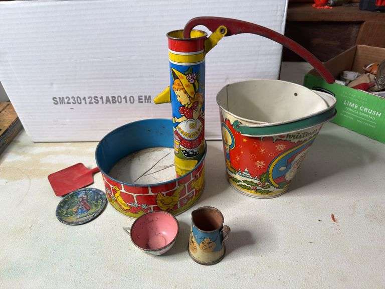 Ohio Art Handpump, Pail, Shovel Cups & Plate - United Edge Real Estate ...