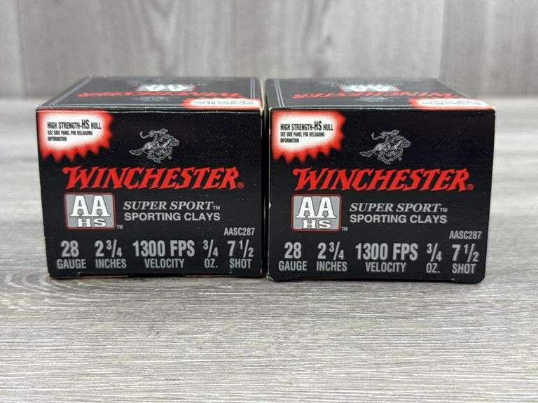 Winchester 28 Gauge AA HS Super Sport Sporting Clays Shells, 2 3/4”, 3/ ...