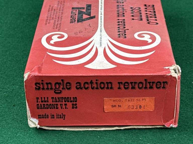 Tanfoglio Buffalo Scout .22 Single Action Revolver Empty Box But ...