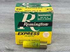 Remington 20 Gauge Express Power Piston Shotgun Shells-2 3/4”, 6 Shot ...