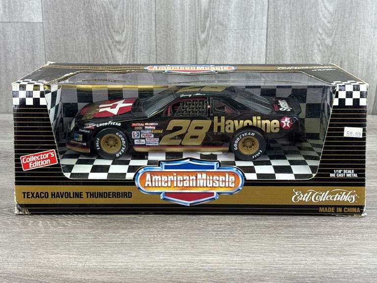 Davey Allison #28 Texaco Havoline Thunderbird Stock Car, 1/18 ...