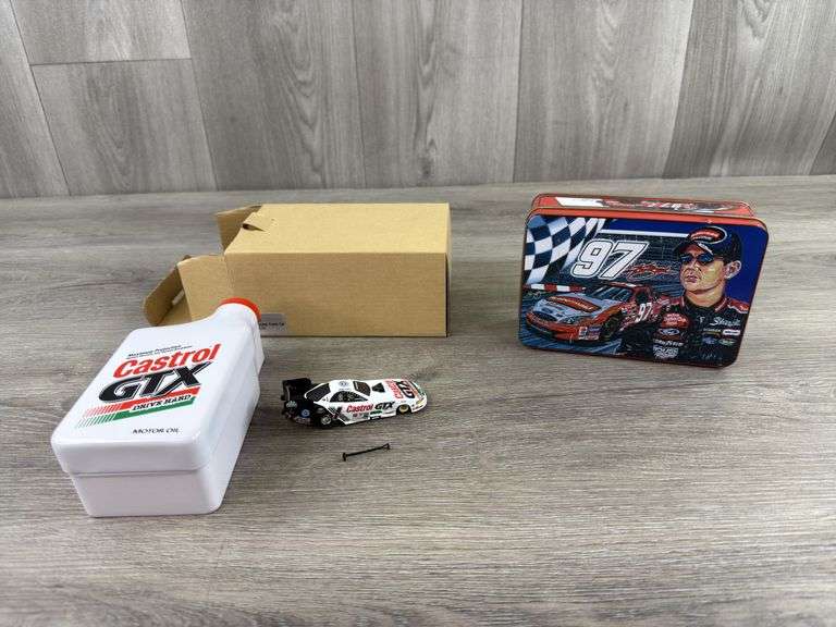 John Force Castrol GTX 2001 Mustang Funny Car In Tin, 1/64, Action ...