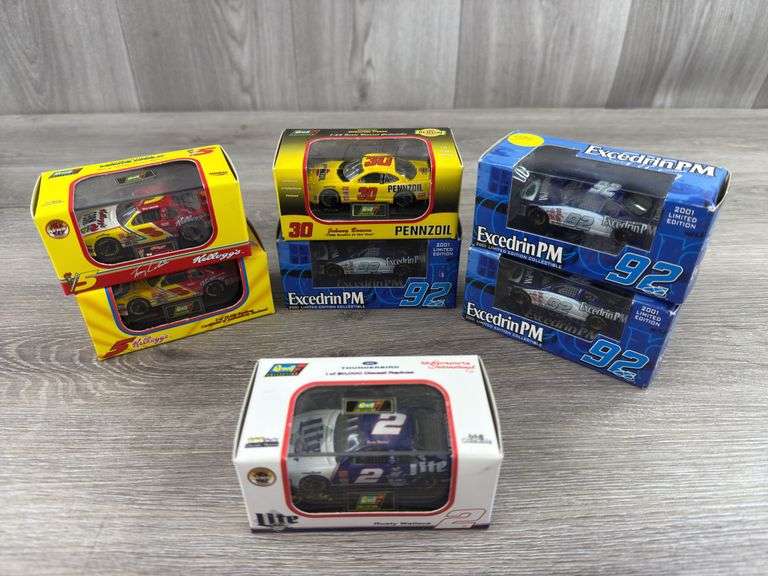 Terry Labonte, Johnny Benson, Jimmie Johnson & Rusty Wallace Stock Cars ...