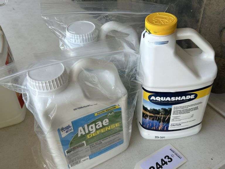 Aquashade-Mostly Full & 2 Pond Logic Algae Defense-Full - United Edge ...