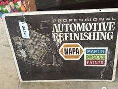 NAPA Automotive Refinishing Metal Sign, 30”Wx24”H - United Edge Real ...