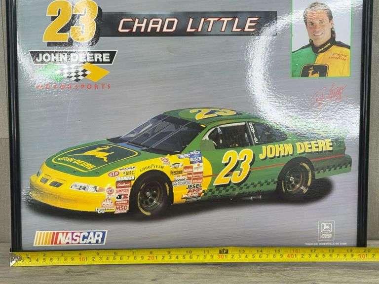 John Deere Chad Little #23 Stock Car Picture, 20 1/2”Wx16 1/2”H ...