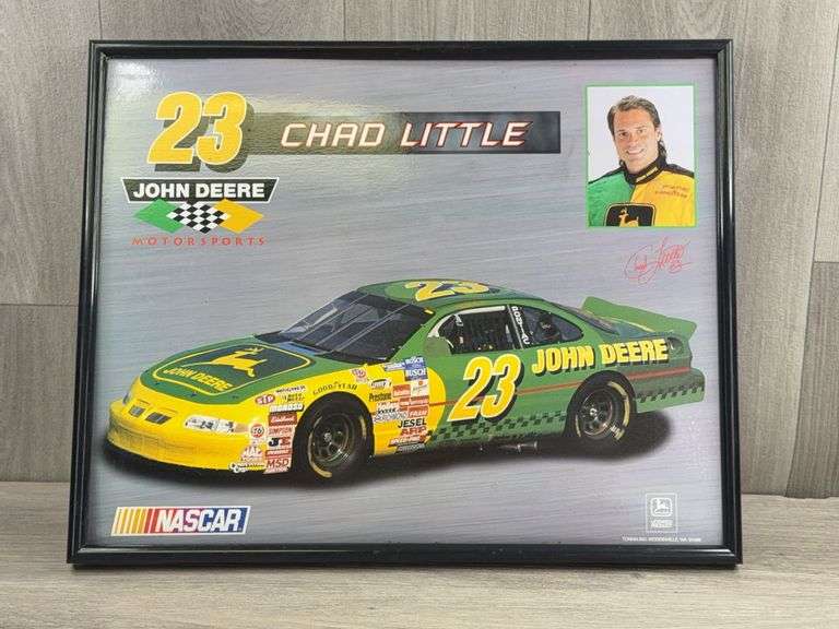 John Deere Chad Little #23 Stock Car Picture, 20 1/2”Wx16 1/2”H ...