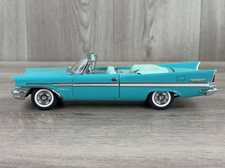 1957 Chrysler New Yorker Convertible, Indian Turquoise, 1/24, Danbury ...