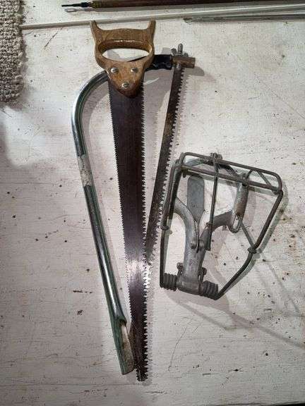 Vintage Hand Saws and Animal Trap - United Edge Real Estate & Auction