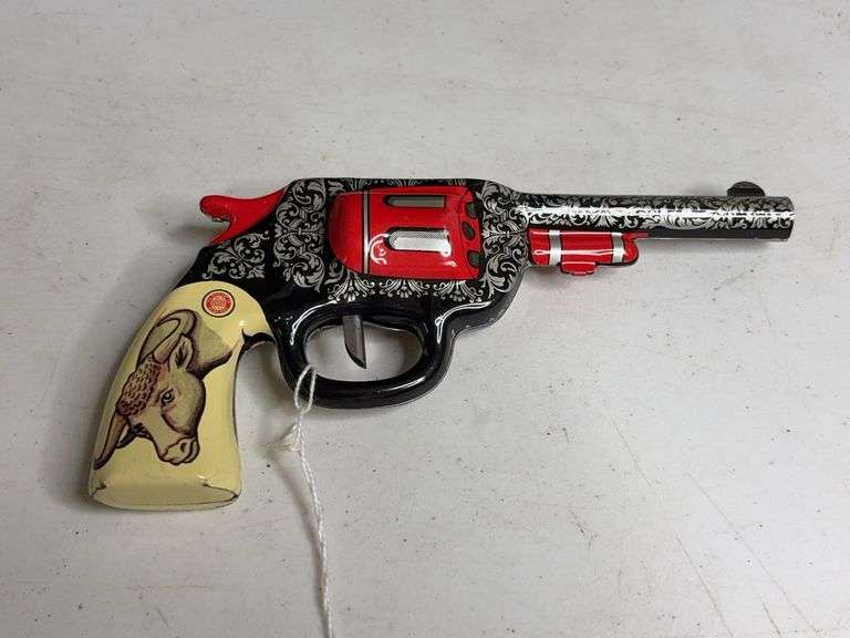 Ohio Art Western Tin Litho Toy Clicker Gun - United Edge Real Estate ...