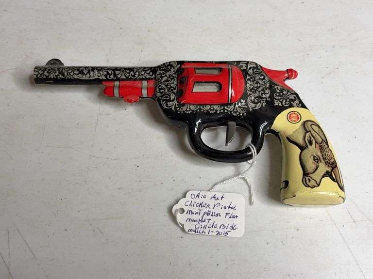 Ohio Art Western Tin Litho Toy Clicker Gun - United Edge Real Estate ...