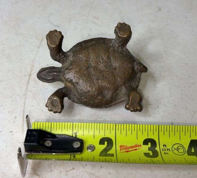 Cast Iron Tortoise Turtle Figurine - United Edge Real Estate & Auction