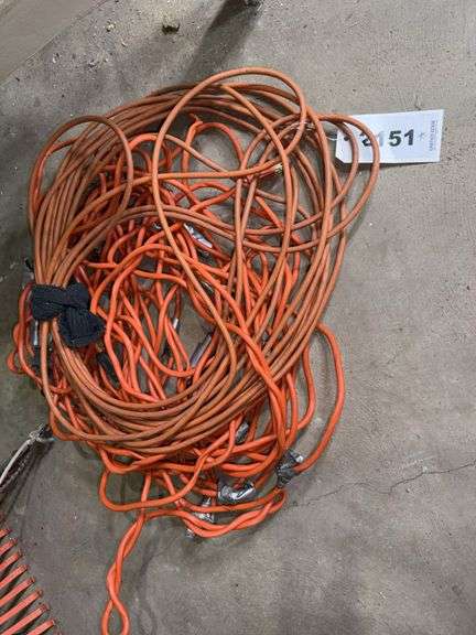 Orange Extension Cords - United Edge Real Estate & Auction