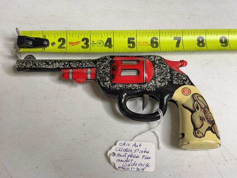 Ohio Art Western Tin Litho Toy Clicker Gun - United Edge Real Estate ...