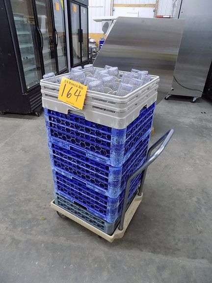 Vollrath Dishwasher Cart w/ Fluted Tumblers - US Power Bid